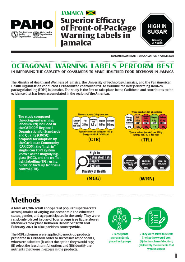 Front-of-Package Warning Labelling (FOPWL) - Healthy Caribbean Coalition